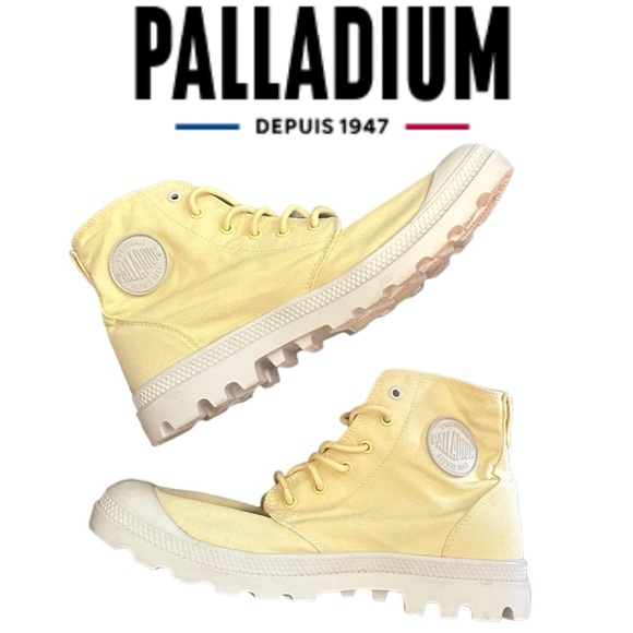 Palladium | Shoes | Palladium Yellow Boots Organic Recycled Flecks ...
